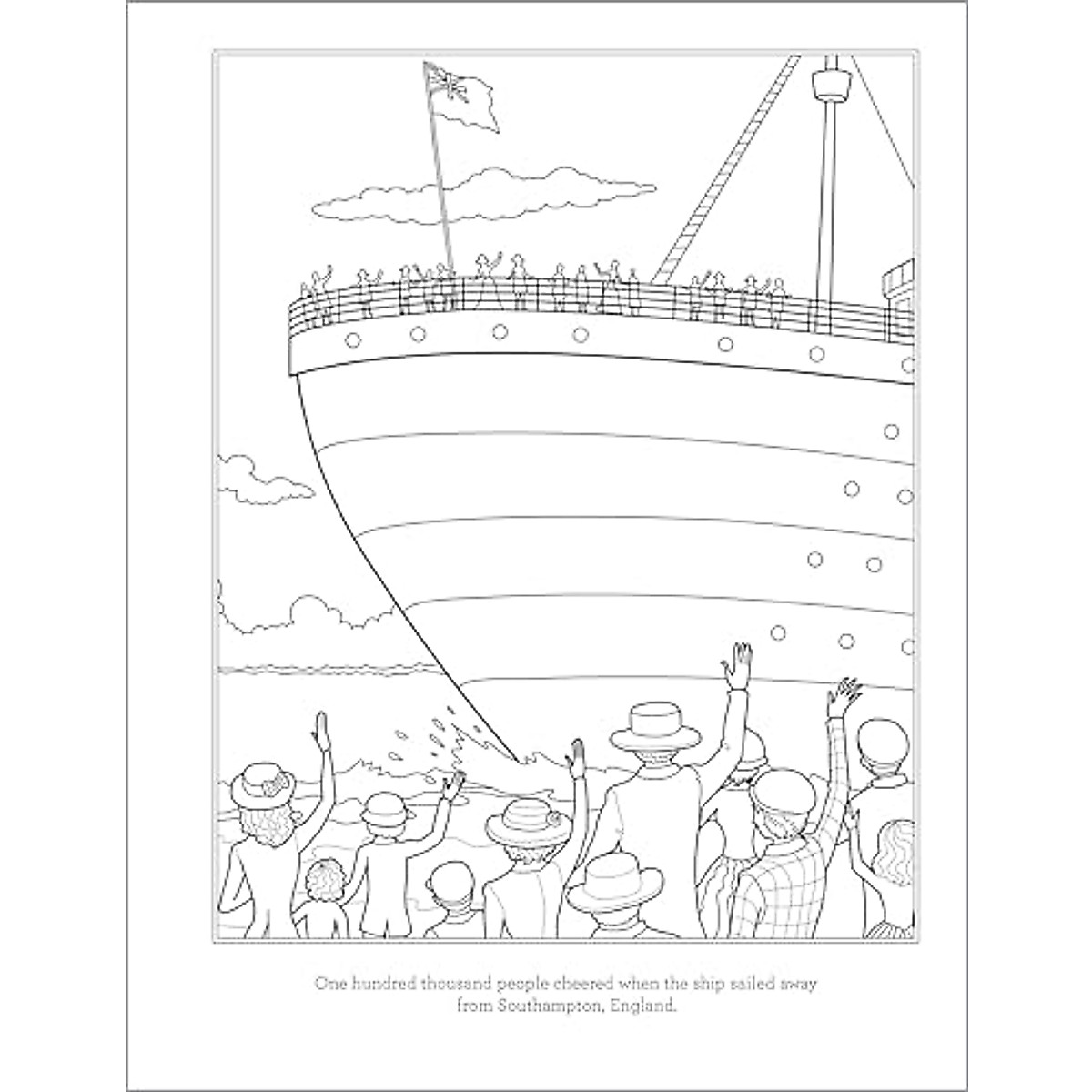Titanic Coloring Book for Kids: 30 Coloring Activities to Learn About the Titanic
