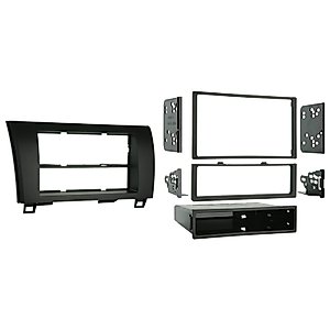 Metra 99-8220 Single/Double DIN Installation Kit for 2007-2009 Toyota Tundra/Sequoia, Standard Black