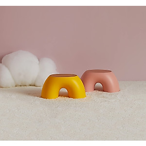 LAN ZHANG GUI Kid Stool Children's Stool Rainbow Stool Foot Stool is Suitable for Living Room bedrooms, Study, Kitchen and Bathroom, etc. (Pink)