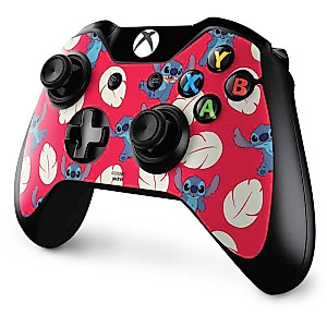 Skinit Decal Gaming Skin Compatible with Xbox One Controller - Officially Licensed Disney Lilo and Stitch Character Pattern Design