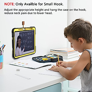 YIMIKOL Case for ipad 10th Generation Case Kids 10.9 inch 2022, Slim Heavy Duty Shockproof Rugged Protective Cover with Built-in Stand for iPad 10th Case 10.9'' for Kids Boys Girls, Black+Gold