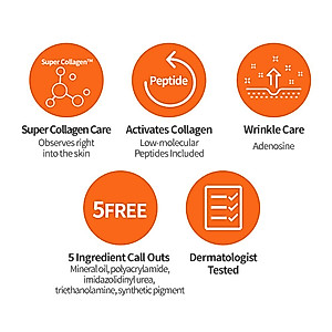 ETUDE Moistfull Collagen Intense Serum 50ml | Intense Hydrating Super Collagen Skin Care Serum | Korean Facial Moisturizing Serum with Low-molecular Peptides included for All Skin Type