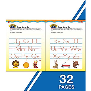 Trace Letters Handwriting Workbook, Alphabet and Basic Vocabulary Activity Book for Kindergarten and Preschool Learning (Big Skills for Little Hands®)
