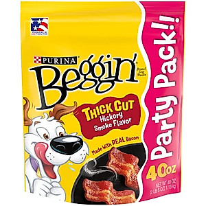 Purina Beggin' Strips Thick Cut Hickory Smoke Flavor Dog Treats - 40 Oz. Pouch