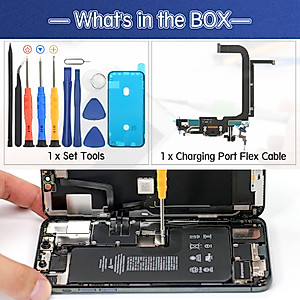 YWLRONG Dock Connector for iPhone 13 Pro Max Charging Port Flex Cable Replacement for iPhone 13 Pro Max USB Charger Dock Board Connector with Tools