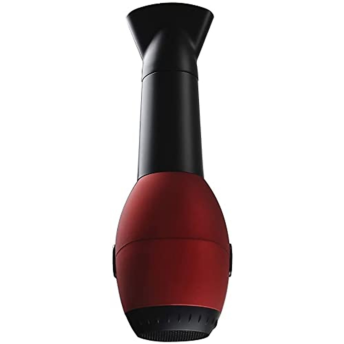 Ovente 1875 Watt Professional Hair Dryer with Diffuser, Ionic & Tourmaline Technology, For Body, Volume & Smoothing, Concentrator Attachment & Travel Bag, Lightweight for Home Use, Black & Red X3400BR