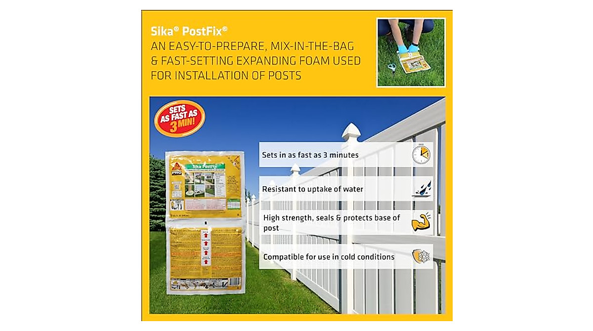 Sika Postfix Fence Post Mix - Fast & Easy Installation