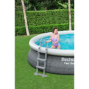 Bestway BW58330-19 Flowclear Pool Ladder for Above Ground Pools, 42 Inch