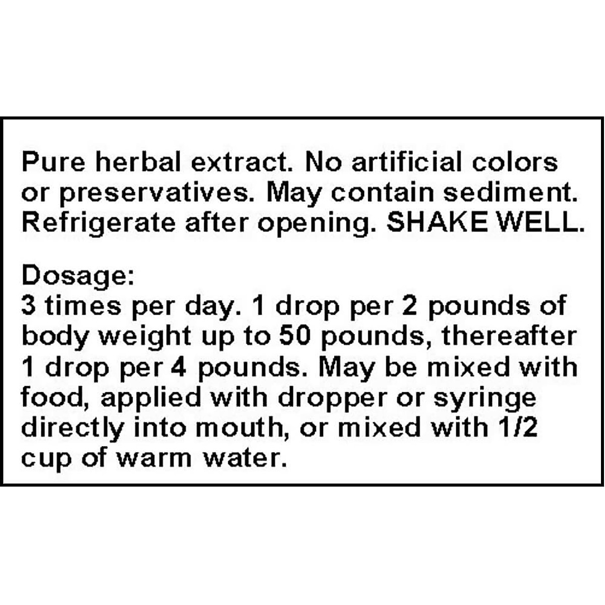 Only Natural Pet Relaxi-Herb Herbal Formula 4 oz