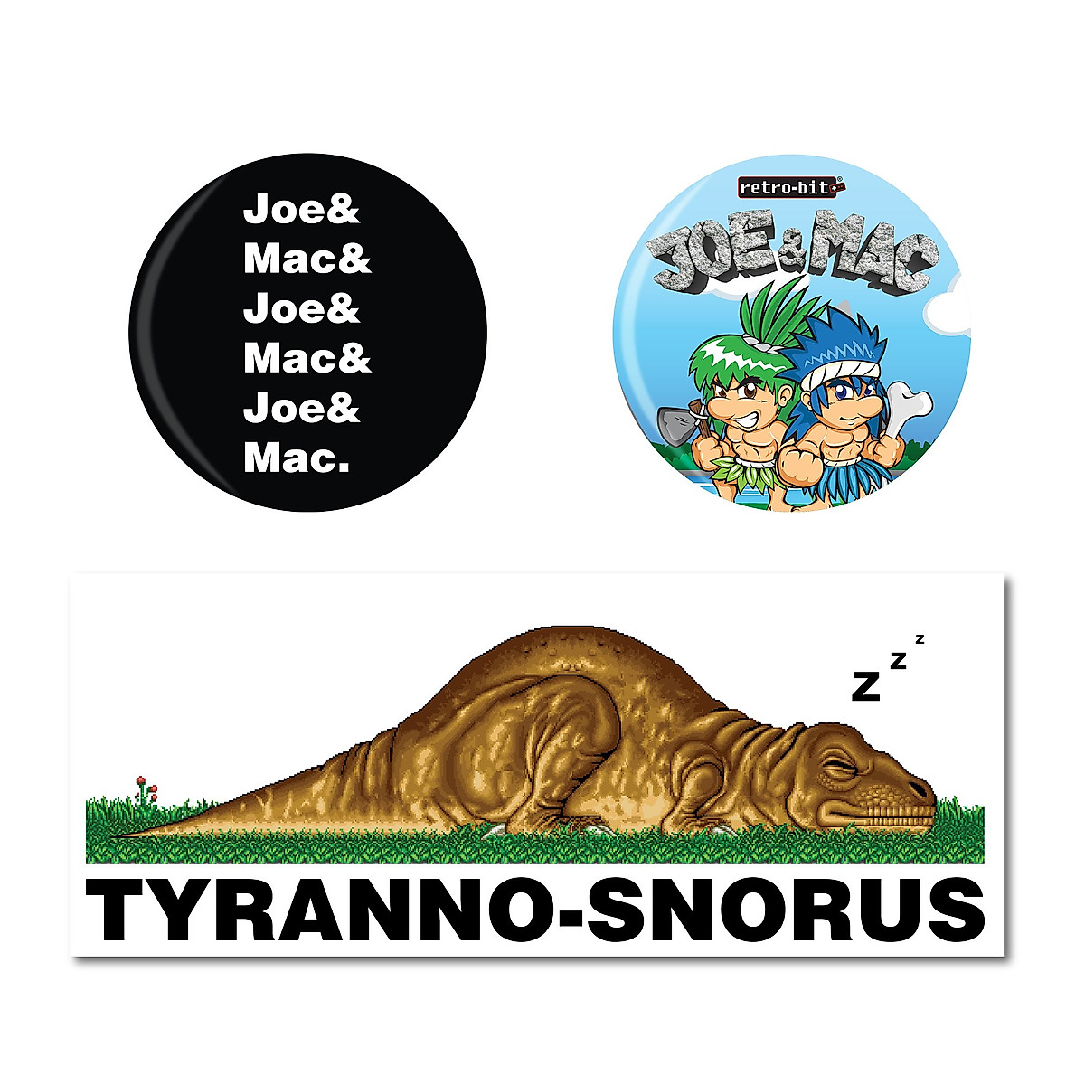 Retro-Bit Joe & Mac: Ultimate Caveman Collection SNES Cartridge - 3 Games in 1 - Super NES