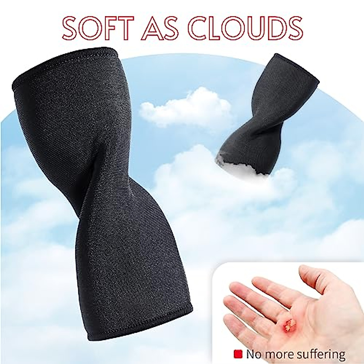 Handle Cover for Rowing Machine(NO Sliding), Compatible with Peloton Rower and Concept 2, Fits for Most Rowing Machine, Red Rowing Gloves Comfort, Rowing Grip, Row Without Pain, Strong Absorbent