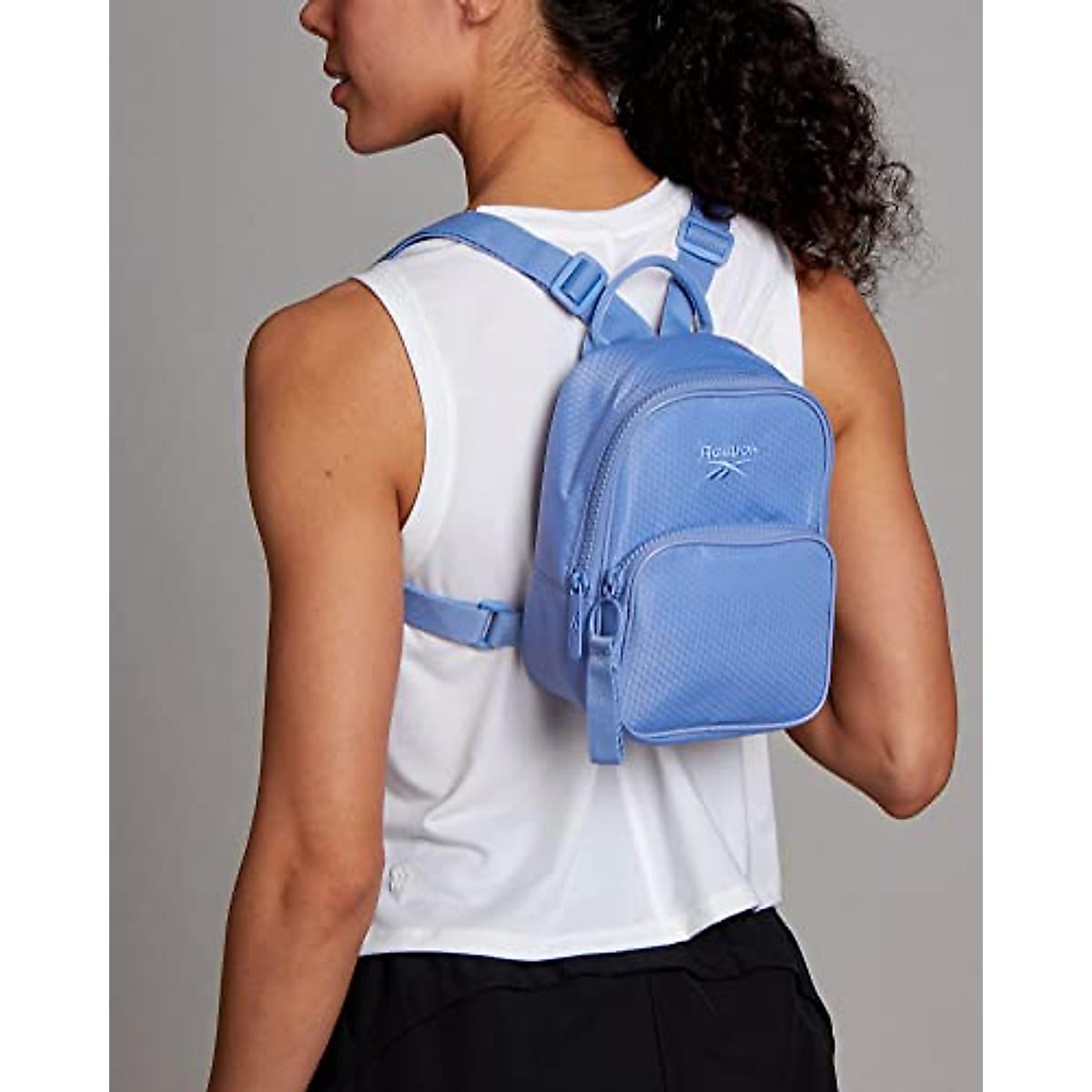 Reebok Women's Backpack - Sydney Lightweight Mini Shoulder Purse - Casual Gym Bag for Kids, Teens, and Adults, Size One Size, Stormy Peri
