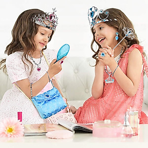 TOY Life Princess Toys for Girls with Princess Crown Play Jewelry for Little Girls Princess Dress Up Shoes for Toddler Girls Toys for 3+ Year Old Dress Up & Pretend Play for Girls Kids