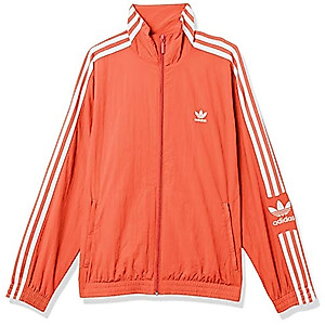 adidas Originals Women's Lock Up Track Top Jacket, Trace Scarlet/White, XS