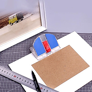 Bevel Paper Cutter, Adjustable 45 & 90 Degree Bevel Mat Board Cutter Professional Beveled Cut Tool for Art Picture Framing Foam Board Card Board 101x66x60mm