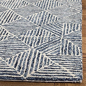 SAFAVIEH Abstract Collection 8' x 10' Blue ABT763M Handmade Premium Wool Area Rug