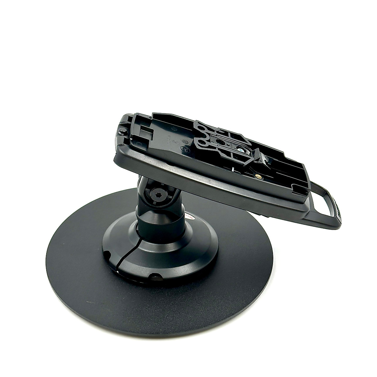 Discount Credit Card Supply ENS Tailwind Ingenico Lane/3000/7000/8000 3" Latch and Lock Compact Pole Mount Terminal Stand with Round Freestanding Mobility Base Plate