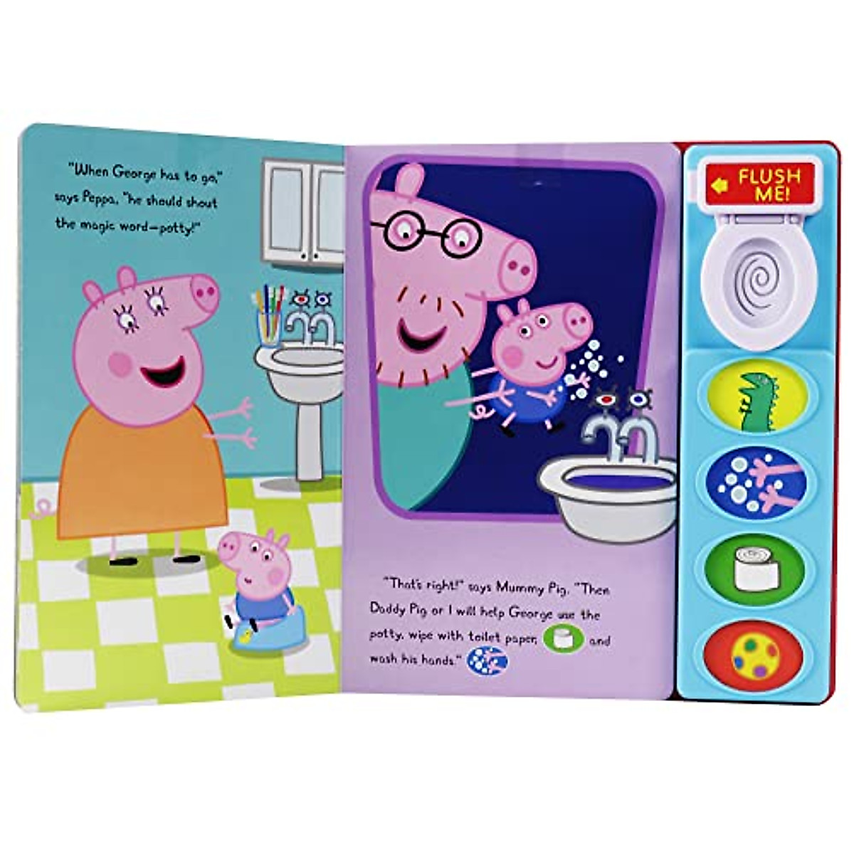 Peppa Pig – Let’s Go Potty! Interactive 5-Button Potty Training Sound Book – PI Kids