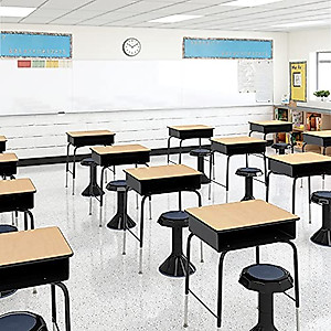 ECR4Kids ACE Active Core Engagement Wobble Stool, 18-Inch Seat Height, Flexible Seating, Black