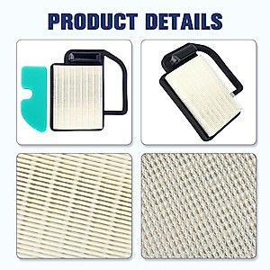 Powtol 20 083 02-S Air Filter+52 050 02-S Oil Filter fits Kohler Courage 15 16 17 18 19 20 21 22 HP YTH21K46 YTH20K46 Engines KH-20-083-02-S KH-20-883-02-S1