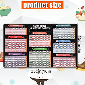 Instant Pot Cheat Sheet Magnet, Clear and Easy Instant Pot Magnet Guide Various Food Categories Instant Pot Accessories for Quick Cooking, Good Kitchen Helper