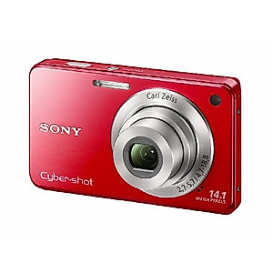 Sony Cyber-Shot DSC-W560 14.1 MP Digital Still Camera with Carl Zeiss Vario-Tessar 4x Wide-Angle Optical Zoom Lens and 3.0-inch LCD (Red)