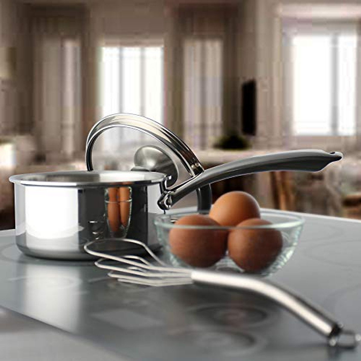 Chantal Stainless Steel 3.Clad Tri-Ply Cookware, 1 quart Sauce