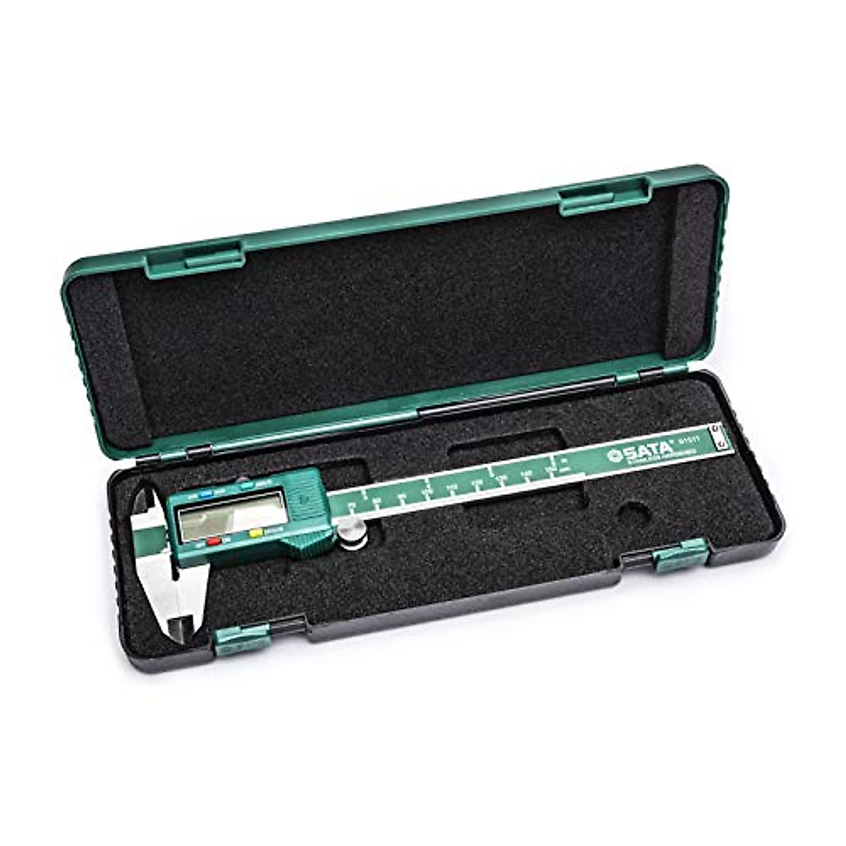 SATA 150MM Electronic Micrometer Caliper Professional Precision Measuring Tool with Large Digital Display and Stainless-Steel Body - ST91511SC
