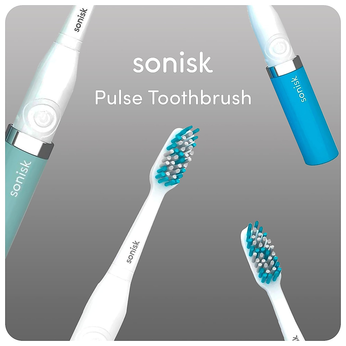Sonisk Pulse | Electric Toothbrush Heads | 4X Replacement Heads for Sonisk Pulse | 31,000 Strokes Per Minute