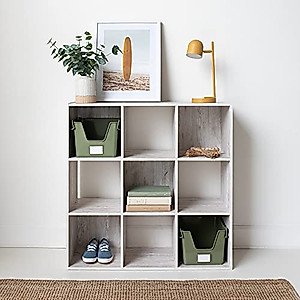 Signature Design by Ashley Paxberry Coastal 9 Cube Storage Organizer or Bookcase, Whitewash & Paxberry Coastal 6 Cube Storage Organizer or Bookcase, Whitewash