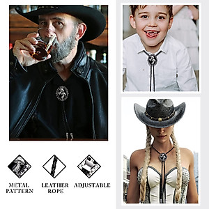 Bolo Tie Bolo Tie for Men Mushroom Bolo Tie Western Bolo Tie Cowboy Necktie Accessories Punk Retro Unisex Jewelry for Men Women(Mushroom)