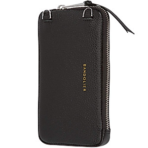 Bandolier Expanded Zip Pouch - Black/Silver - Phone Case & Strap Sold Separately