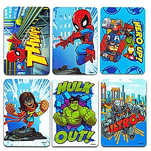 Marvel Super Hero Adventures Patient Stickers for Boys Girls ~ 100 Pcs Individual Pre-Cut Avengers Kids Reward Stickers Medical | Bulk Doctor Office Stickers