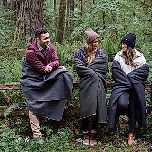 Arcturus Military Wool Blanket - Warm, Thick, Washable - Great for Outdoors, Camping, Stadium Blanket, Picnics, Travel - Car & Bushcraft Survival Kits, Large 64" x 88" 4.5 lb