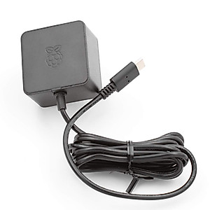 Raspberry Pi 15W USB-C Power Supply US - Black