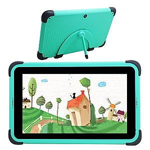 CWOWDEFU Kids Tablet 7 Inch Android 11.0 Tablet Kids Learning Tablet 32 GB ROM for Home School Children Infant Toddlers Kid-Proof Case (Green)