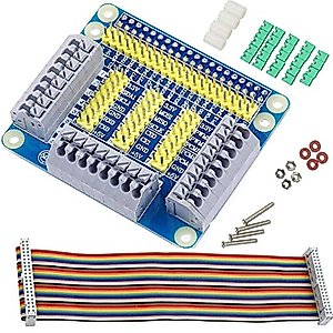 DAOKI GPIO Expansion Board Raspberry Pi Shield for Raspberry PI 4B/3B GPIO Extension Board Multi-Function with Screw Accessories for Raspberry Pi 3/2 DIY Kit