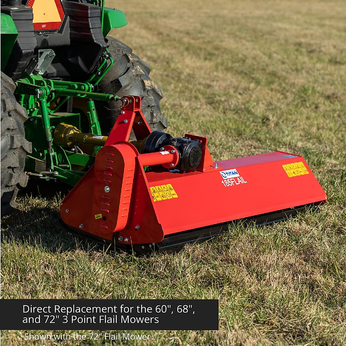 Titan Attachments 3.5" Wide Replacement Steel Flail Hammer Blade for Tractor Mower, Pack of 5