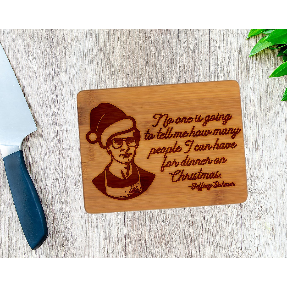 Jeffrey Dahmer Cutting Board - Gift for Her - True Crime - Serial Killer - Crime Junkie - Horror Gift - Murderer - Housewarming Gift