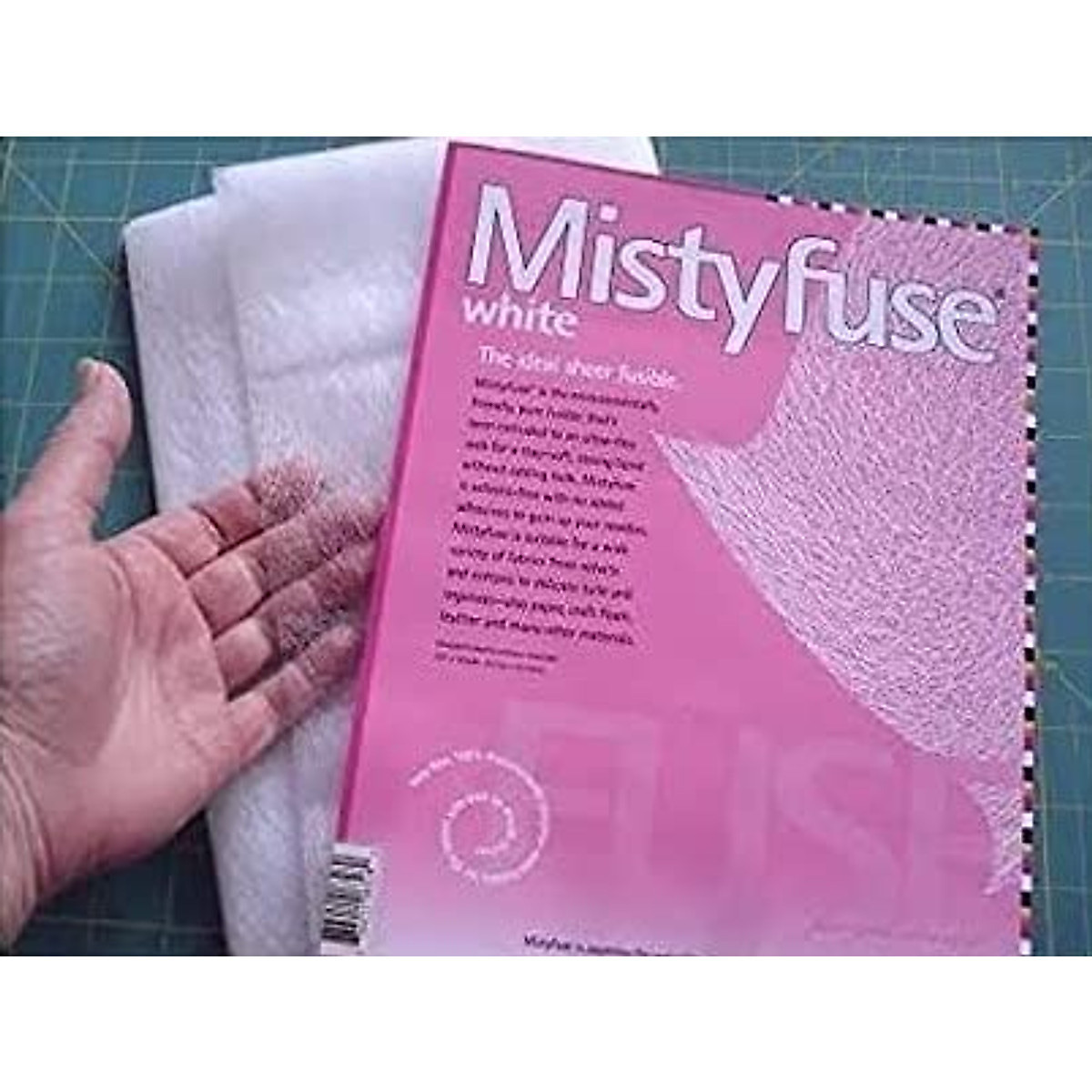Mistyfuse Misty Fuse 10 Yards White Sheer Fusible Webbing (1)
