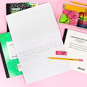 BAZIC Manuscript Writing Pad 50 Sheet 10.5" X 8", Handwriting Learning Practice Workbook, for Beginning, Preschool Grades 1-2 Kids Student, 2-Pack