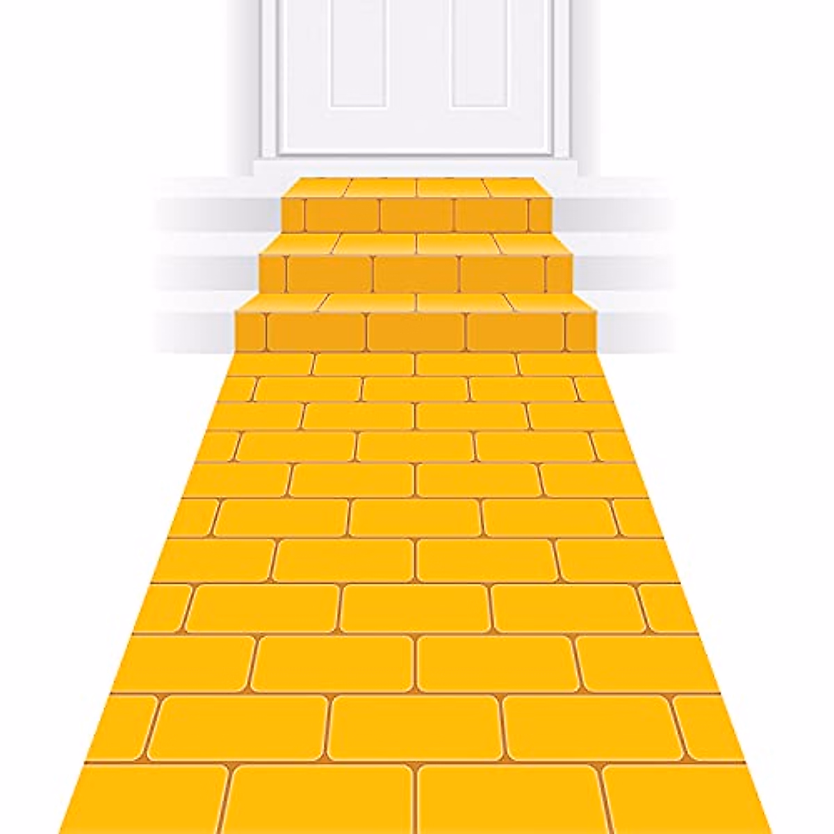 Yellow Brick Road Novelty Aisle Floor Runner Princess Decorations Party Supplies 24" x 10'