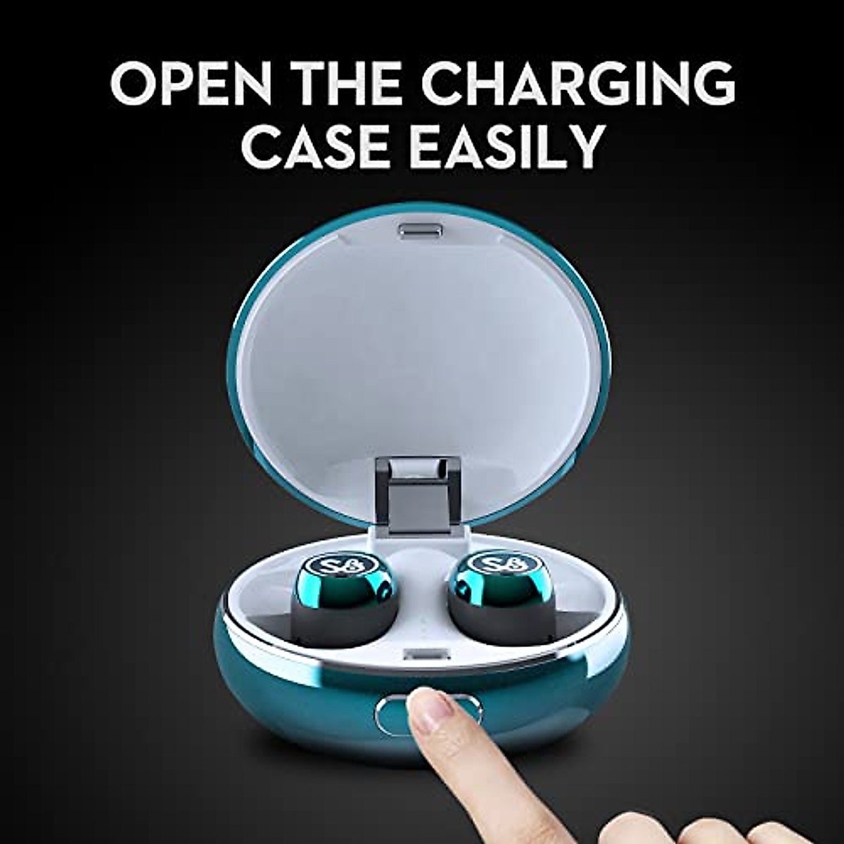 MIFO S Active Noise Cancelling True Wireless Earbuds, Bluetooth 5.2 Wireless Sport Headphones, ENC Noise Cancelling, IP67 Waterproof Wireless Earbuds with 3 Modes, Built-in 6 Microphone(Blue)