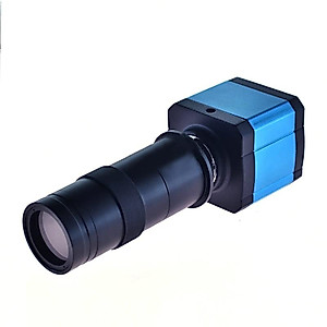 Microscope Accessories Kit for Adult Microscope Digital Eyepiece camera-14MP HDMI H_D USB Digital Industry Video Microscope Camera Set with 100X C-Mount Lens Accessory