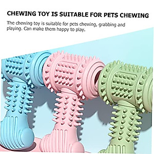 Housoutil Dog Toy Pet Toothbrush Dental Interactive Molar Plaything Dog Teeth Cleaning Toy Lovely Molar Toy Dog Molar Toy Dog Accessories for Small Tow Truck Accessories Chew TPR Toys