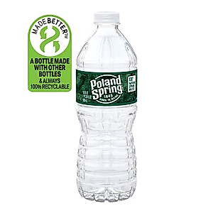 Poland Spring 100% Natural Spring Water, 16.9oz Bottle (Pack of 8) Total of 135.2 Fl Oz