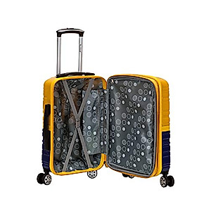Rockland Melbourne Hardside Expandable Spinner Wheel Luggage, Two Tone Navy, Carry-On 20-Inch