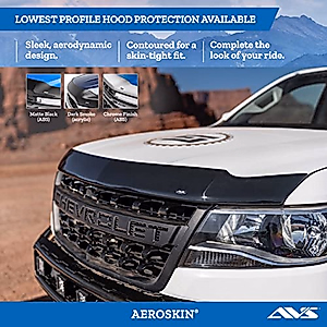 Auto Ventshade [AVS] Aeroskin Hood Protector | 2010 - 2014 Ford F - 150, Low Profile/Flush - Smoke | 322046