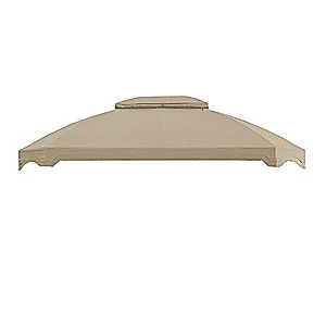 Garden Winds Replacement Canopy for Terrace Gazebo - Standard 350 - Beige