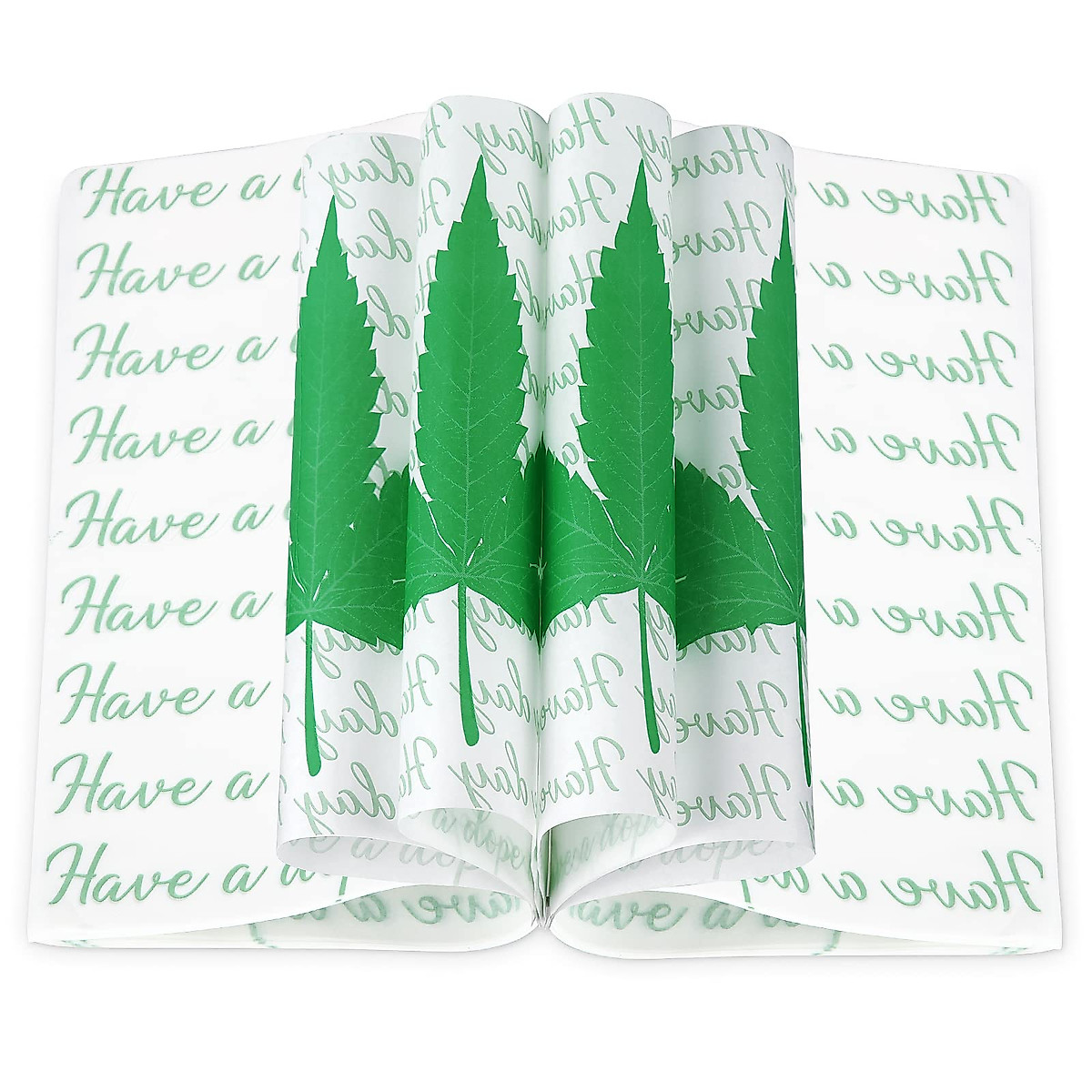 150 Pcs Wax Paper Sheet for Food Waterproof Sandwich Wrapping Paper Greaseproof Wrapping Tissue Food Picnic Paper Basket Liners (Leaf Style, Green)